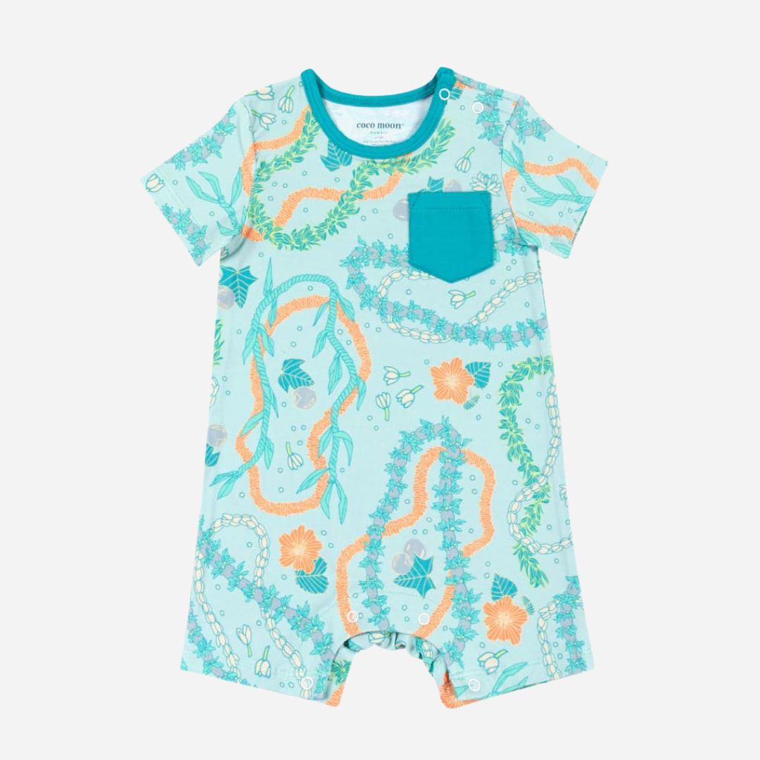 Coco Moon - Shortie Bamboo Romper - Lei Stand