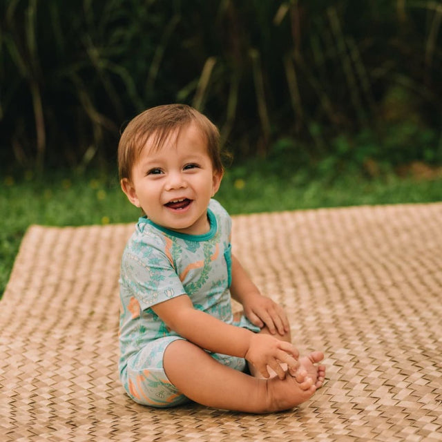 Coco Moon - Shortie Bamboo Romper - Lei Stand