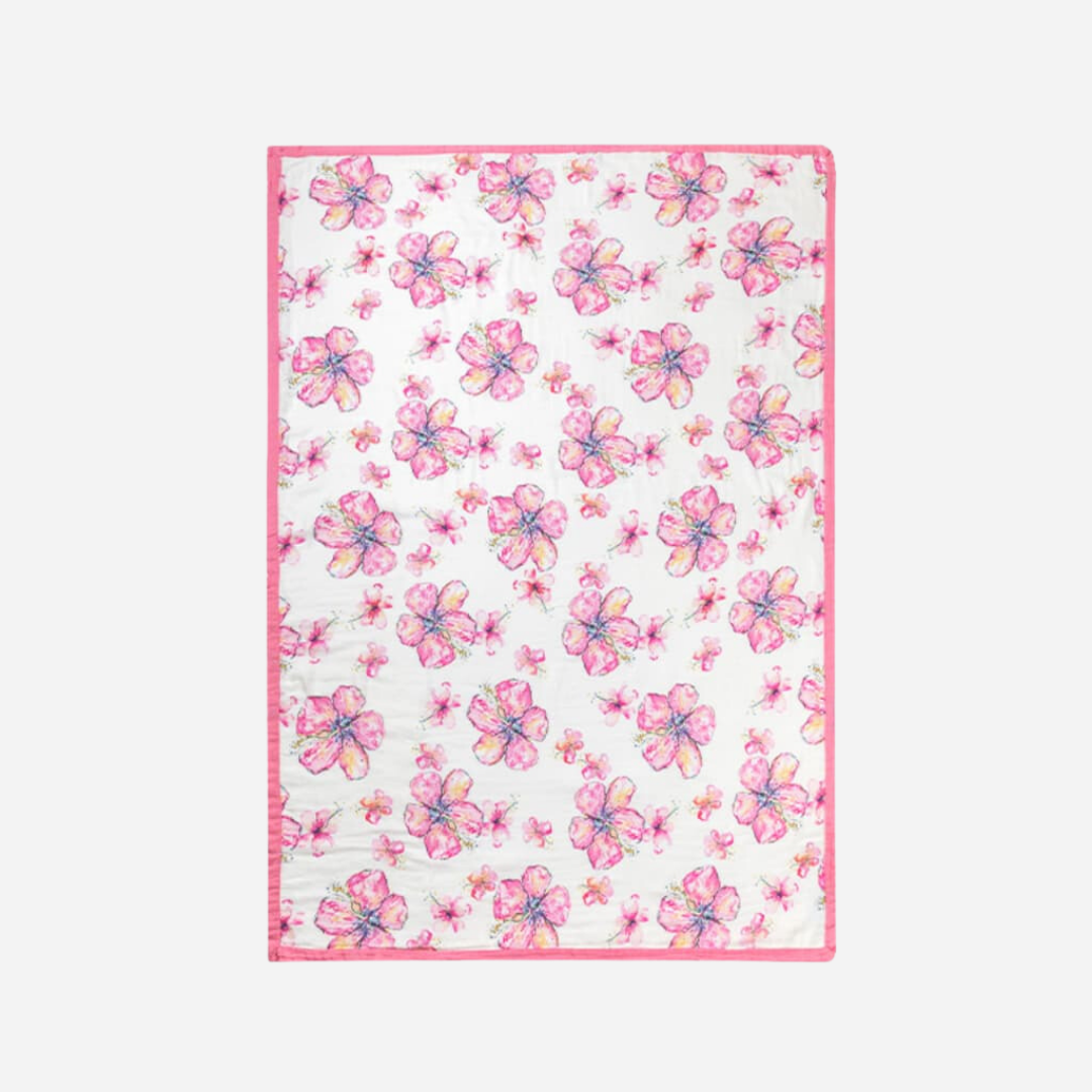 Coco Moon - Throw Blanket - Hibiscus Kiss | House of Mana Up